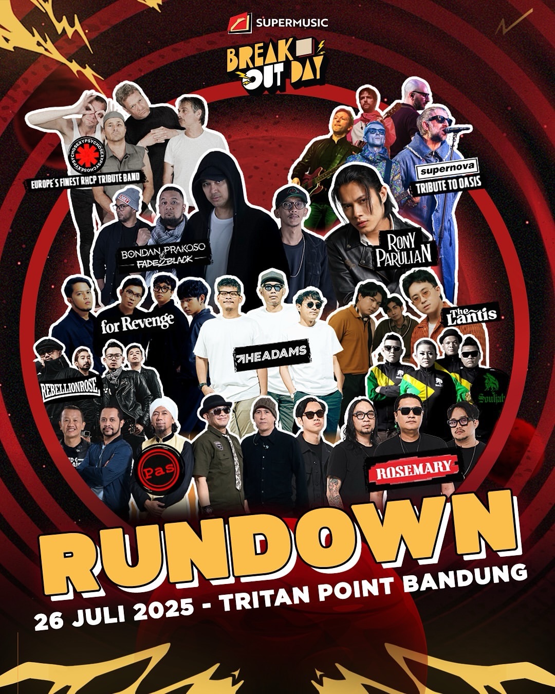 Rundown Resmi Super Music Break Out Day 2025 Resmi Dirilis! Sabtu, 26 ...